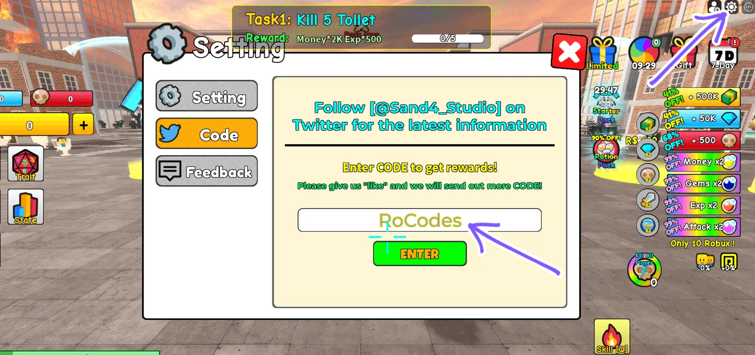 Toilet Fighter Simulator Codes (May 2026) - RoCodes