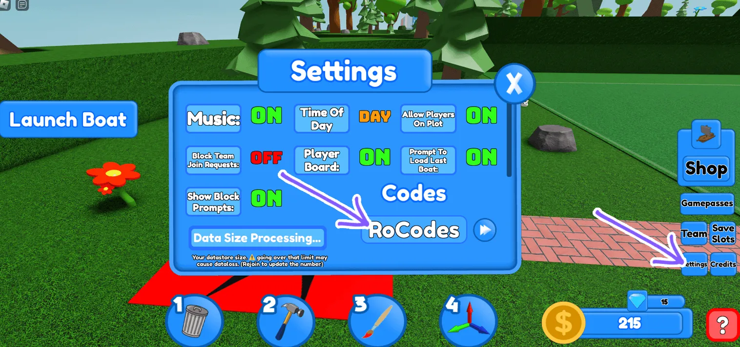 Build A Boat With Blocks Codes (May 2026) - RoCodes
