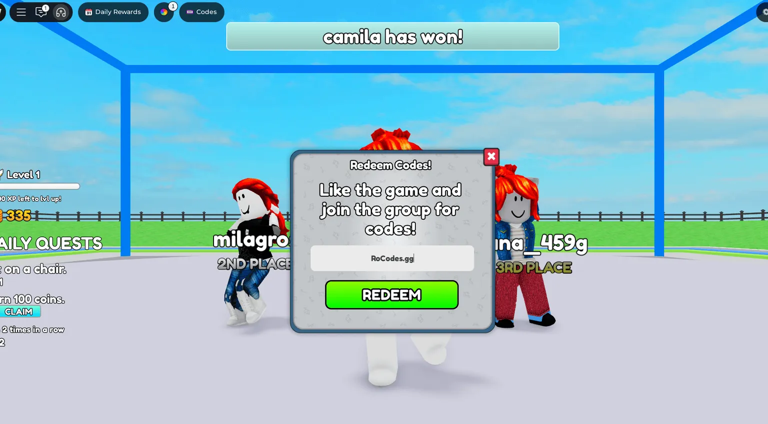Roblox Musical Chairs Codes (May 2026) - RoCodes