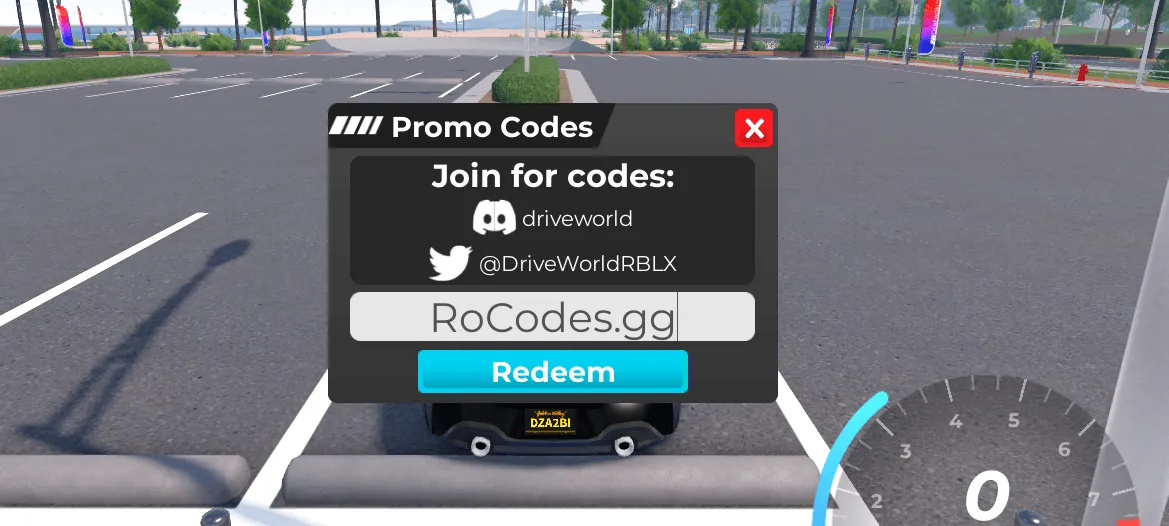 Drive World Codes | 33 Active Codes for May 2026 - RoCodes