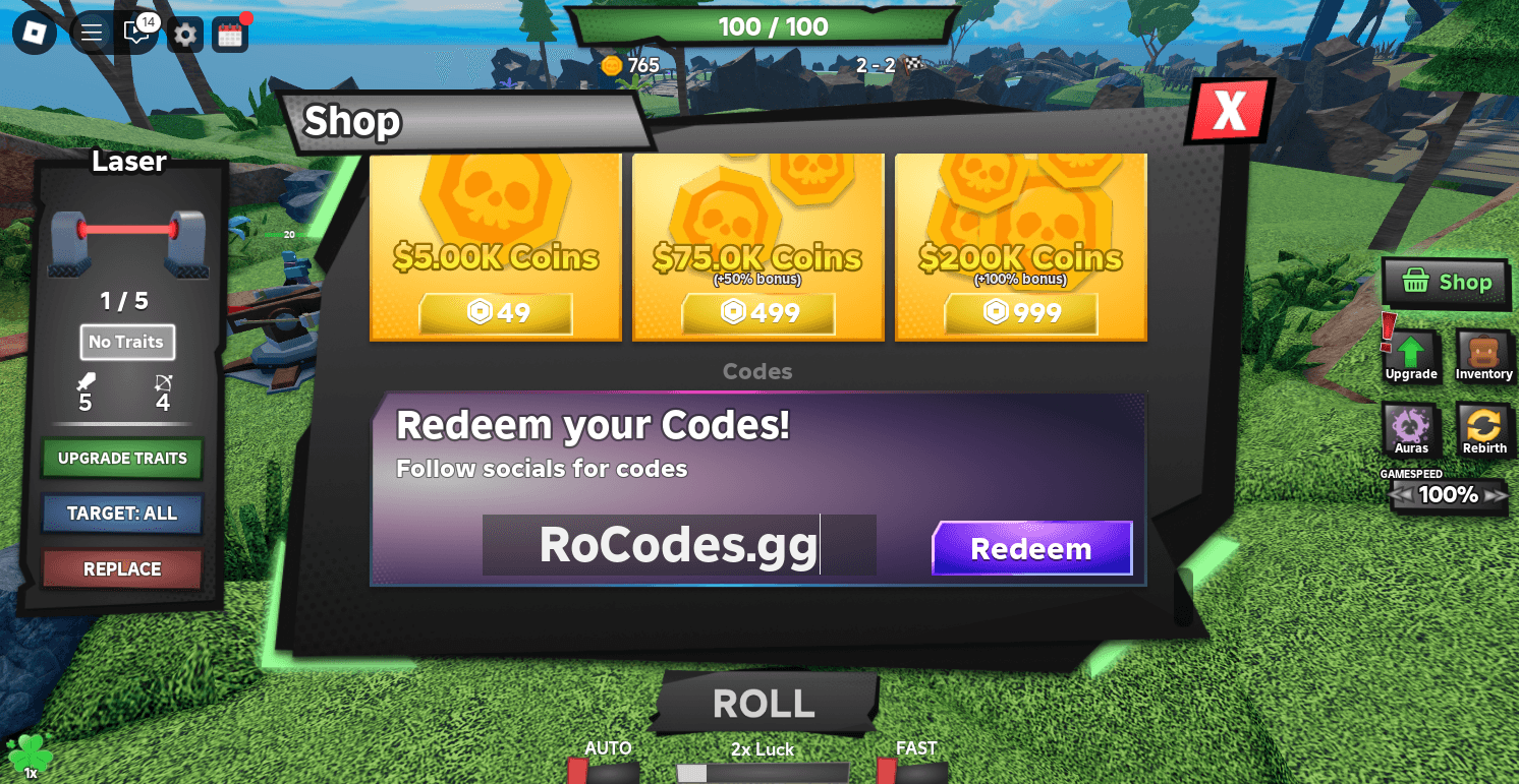 Tower Defense RNG Codes (November 2025) - RoCodes