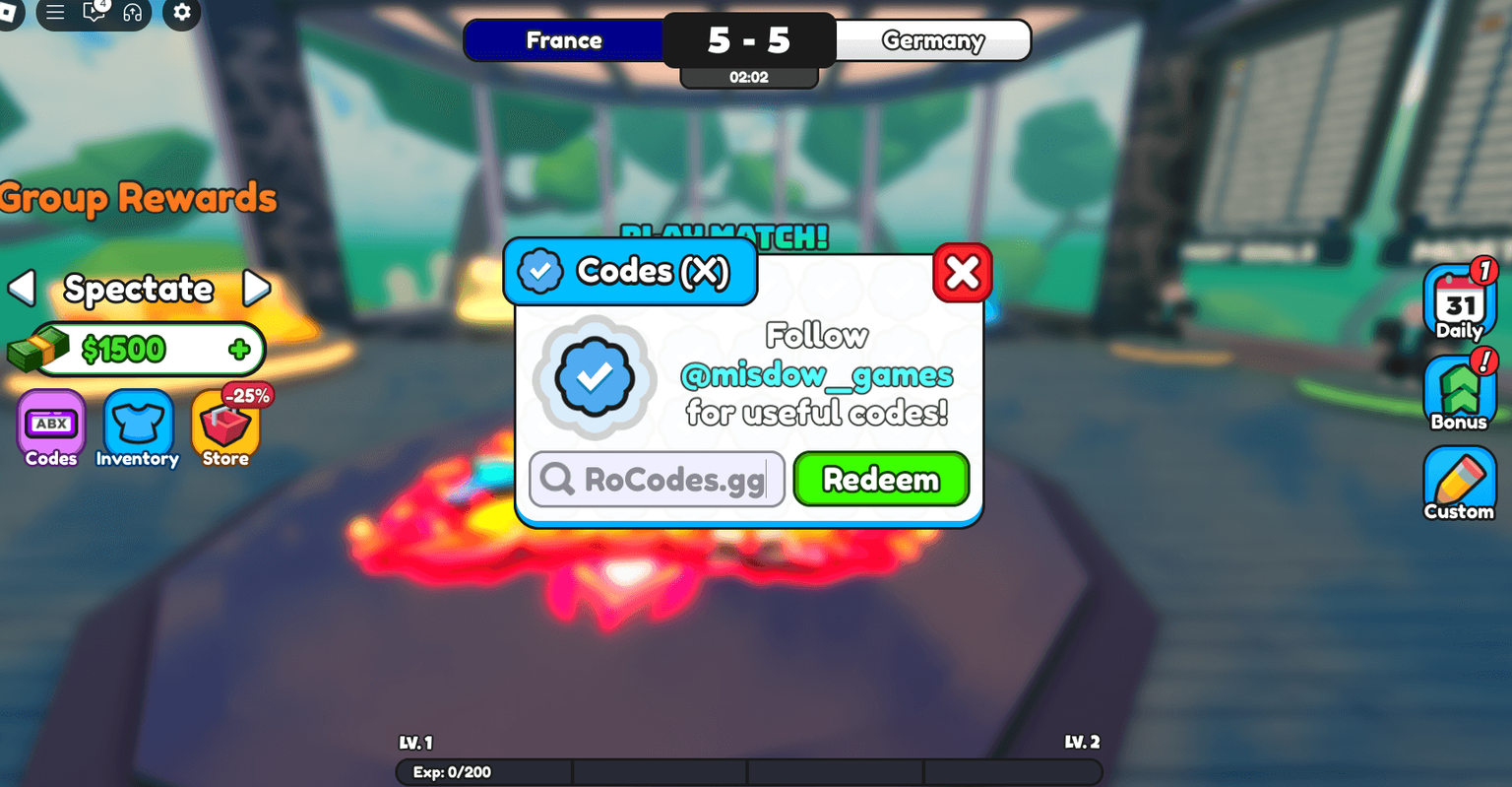 Power-Up Soccer Codes (October 2025) - RoCodes