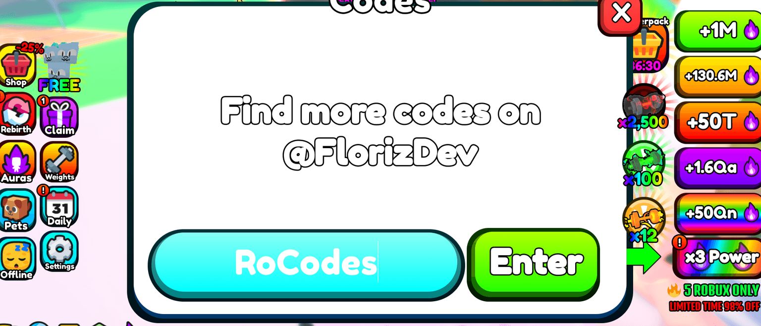 Gigachad Simulator Codes (February 2026) - RoCodes