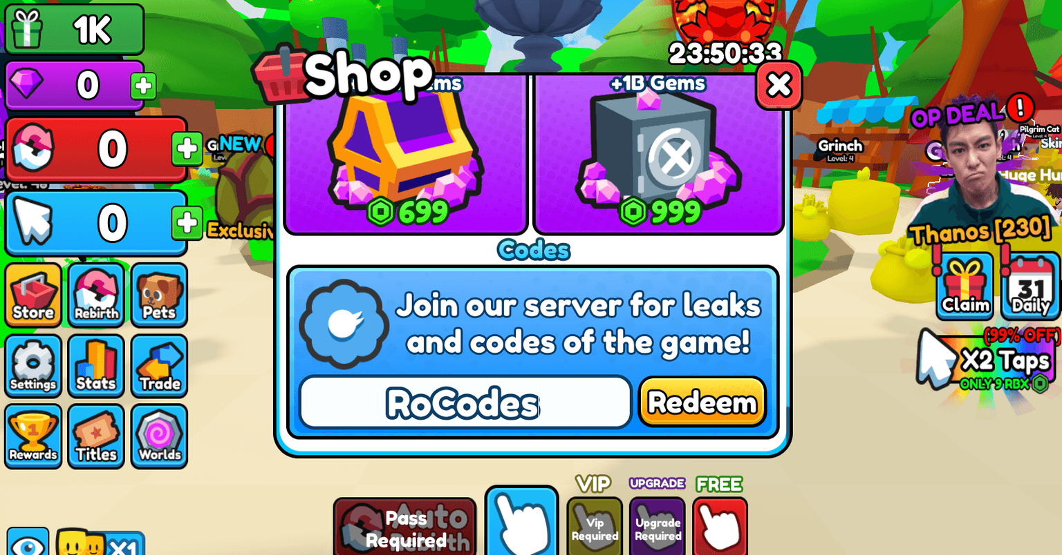 Clicking Masters Codes (January 2026) - RoCodes