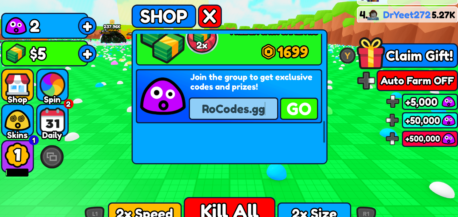 Eat Slimes to Grow Huge Codes (February 2026) - RoCodes