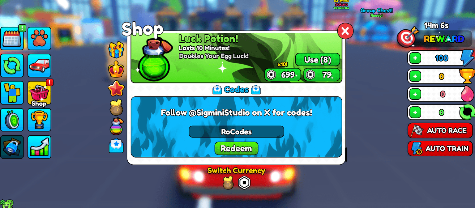 Car Training Codes (December 2025) - RoCodes