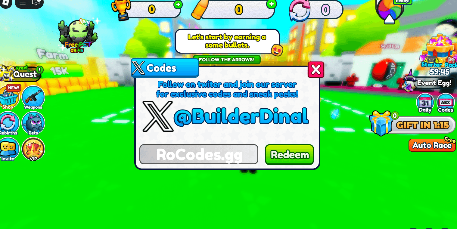 Shoot Run Simulator Codes (December 2025) - RoCodes