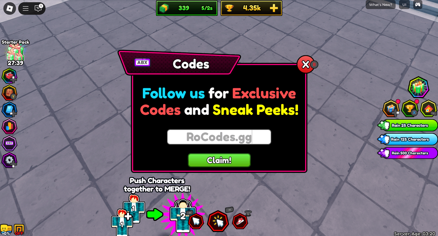 Merge Codes | 7 Active Codes for October 2025 - RoCodes