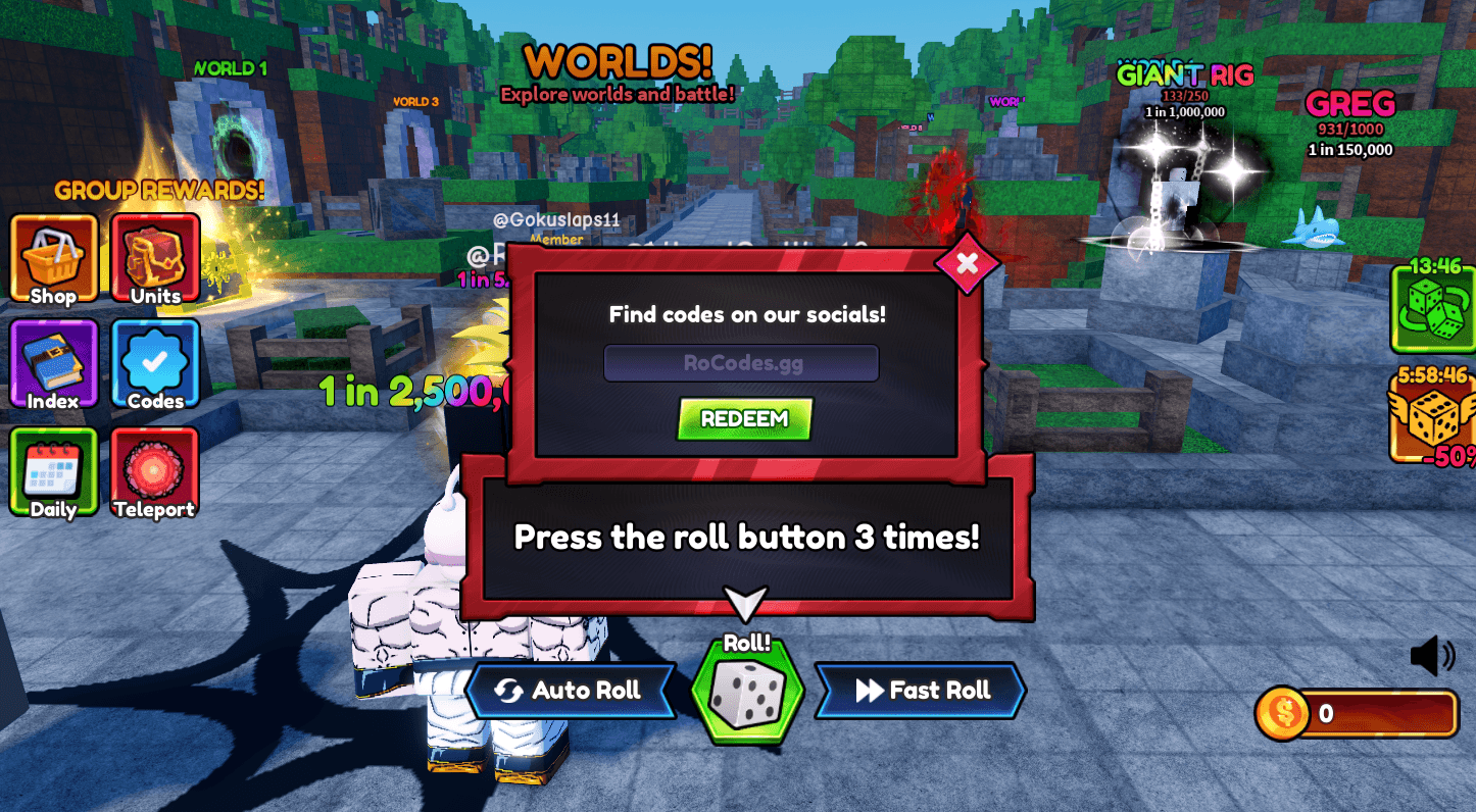 Anime Trainer RNG Codes (October 2025) - RoCodes