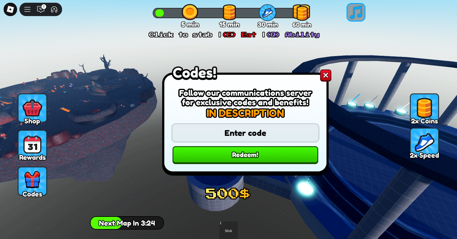 Human Skewers Codes (December 2025) - RoCodes